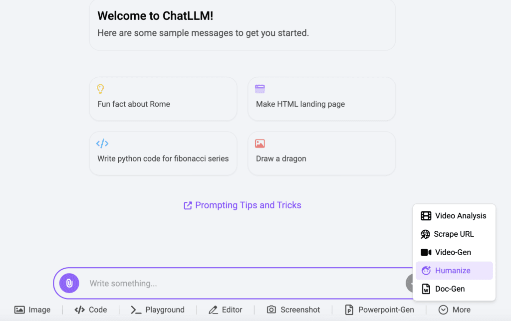 Humanize AI Text And Avoid AI Content Detection - ChatLLM Teams - Kingy AI
