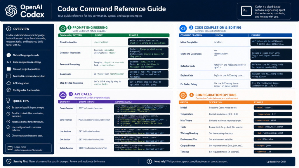 OpenAI Codex Command Guide - Kingy AI